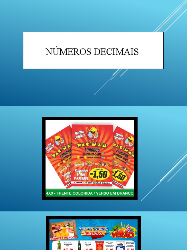 Uma introdução aos números decimais: características e exemplos | PDF