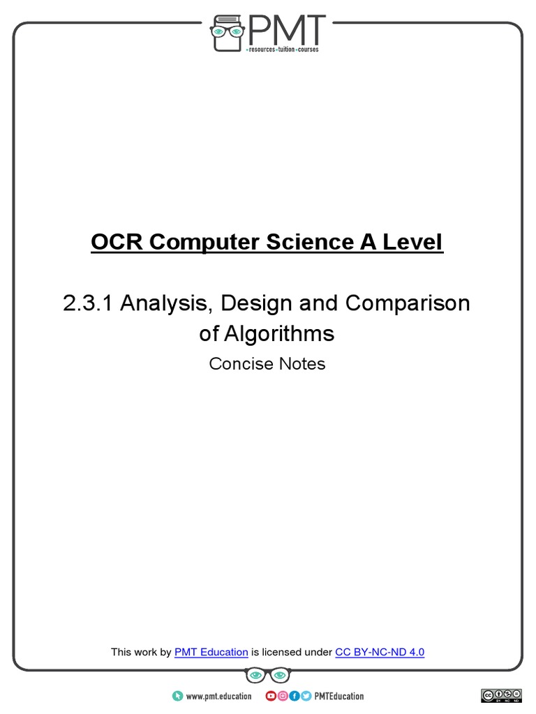 2.3.1. Analysis, Design and Comparison of Algorithms | PDF | Time Complexity | Logarithm