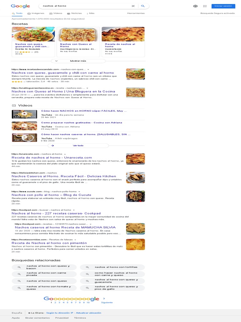 Nachos Al Horno - Buscar Con Google | PDF | Alimentos | Cocina ...