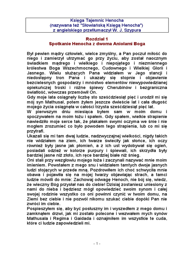 Ksiega Henocha Sowianska | PDF