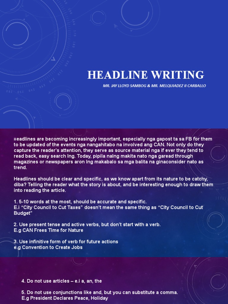Headline Writing | PDF | Cognitive Science | Human Communication