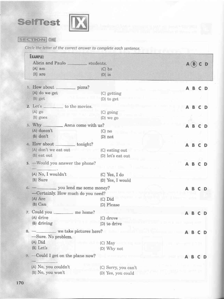 Grammar Express Basicself Tests 9101112 PDF | PDF