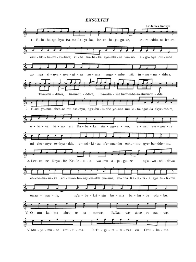 Exsultet Fr. James Kabuye | PDF