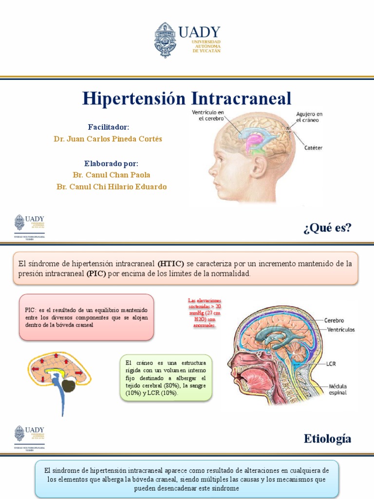 Hipertensión Intracraneal EQUIPO 6 | PDF | Hipertensión | Fluido ...
