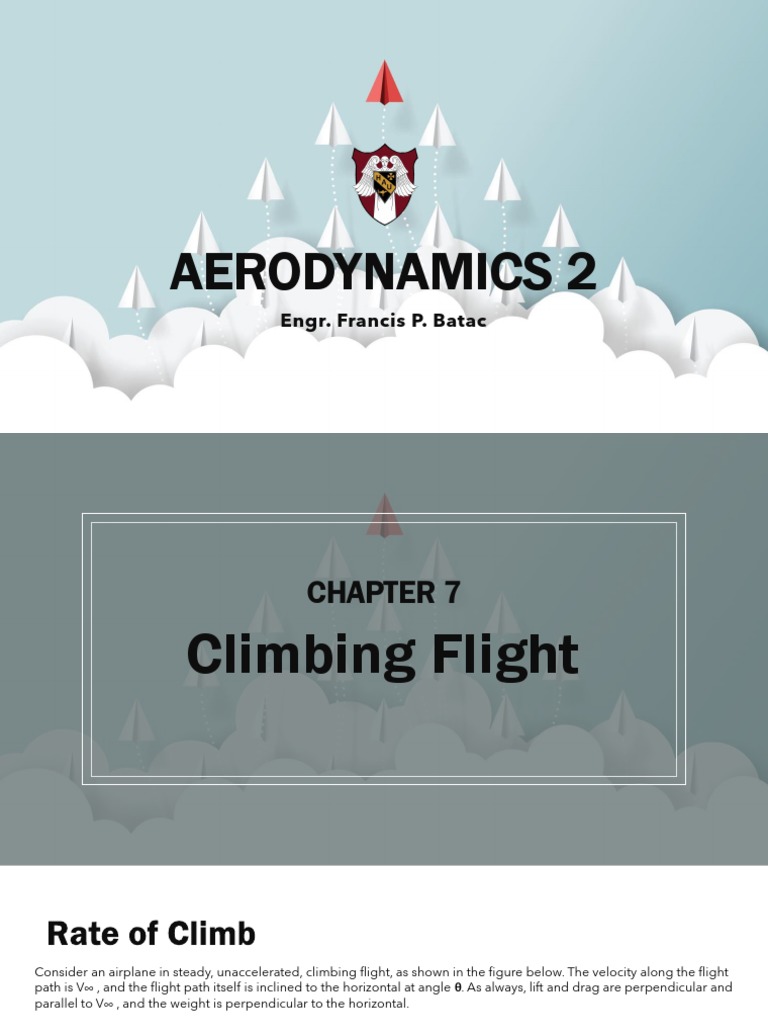 Climbing Flight Power and Thrust Analysis | PDF | Horsepower | Drag ...