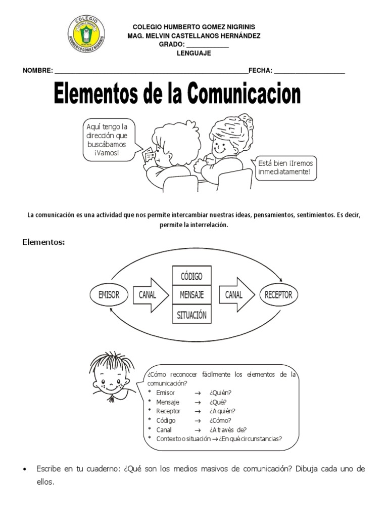 Elementos de La Comunicacion | Descargar gratis PDF | Comunicación ...