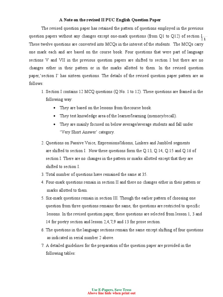 2nd Puc English Model Question Paper 2023 | PDF | Cats | Ancient Egypt