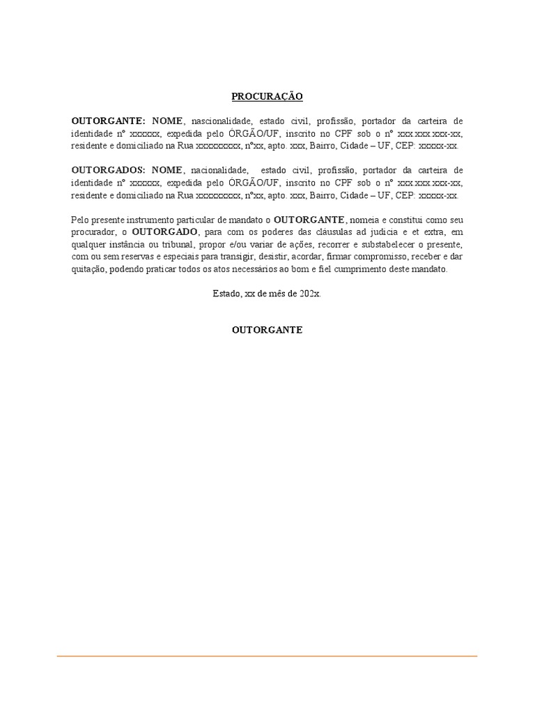 Modelo de Procuração Simples | PDF