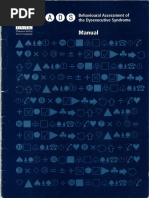 BADS Manual | PDF