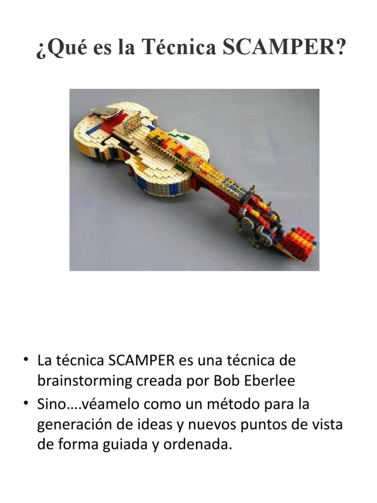 Introducción a la Técnica SCAMPER | PDF | Crecimiento personal y profesional