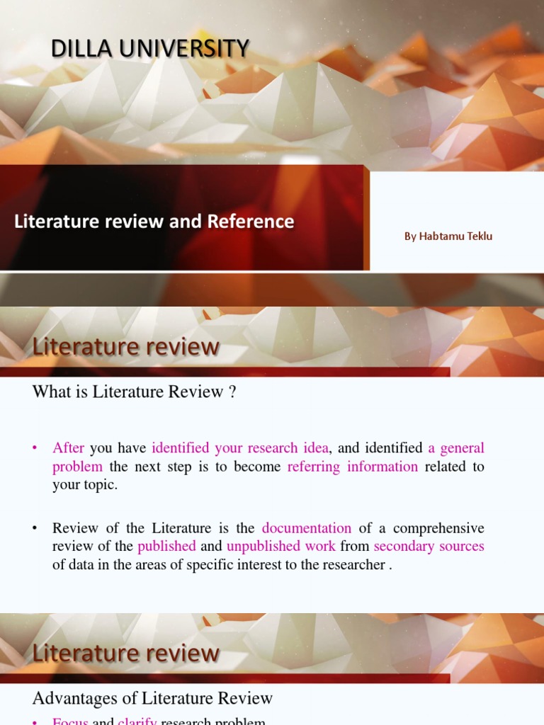Literature Review vs. References Explained | PDF | Cognitive Science ...