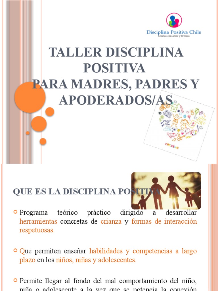 Taller de Disciplina Positiva para Padres | PDF | Comportamiento ...