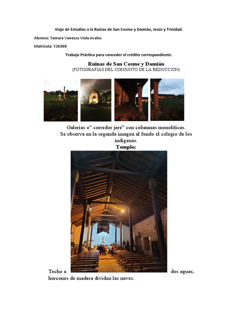 Ensayo de Viaje de Estudios A Las Ruinas | PDF | Escultura | Museo