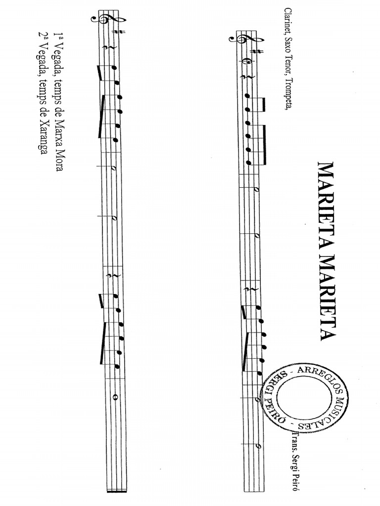 Marieta (Clarinet) | PDF