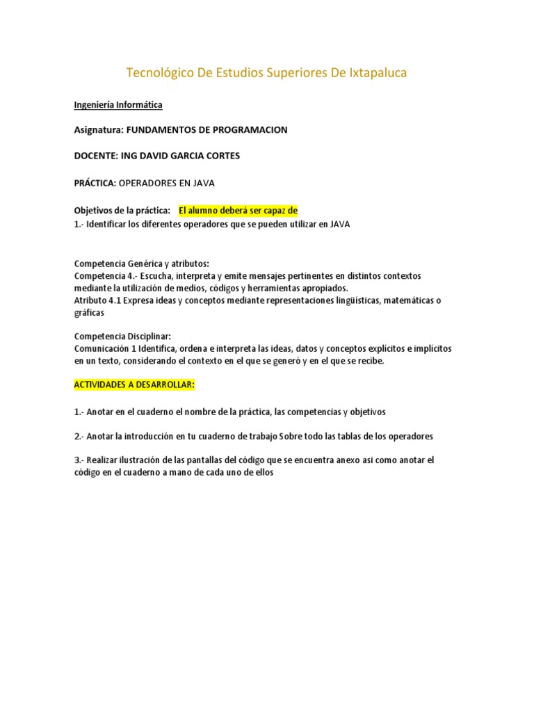 Ejercicios Java 3 | PDF | Java (lenguaje de programación) | Lenguaje de ...