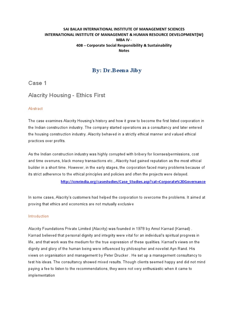 408 CSR Cases | PDF | Corporate Social Responsibility | Sustainability