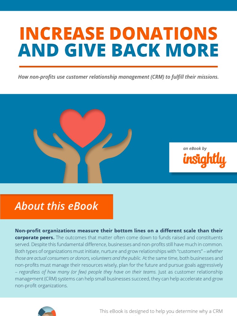 How Non-Profits Use CRM to Increase Donations, Improve Donor Relationships and Fulfill their ...