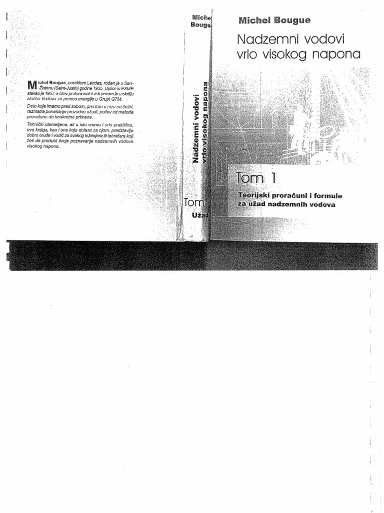 M.Bougue - Nadzemni Vodovi Vrlo Visokog Napona I PDF | PDF