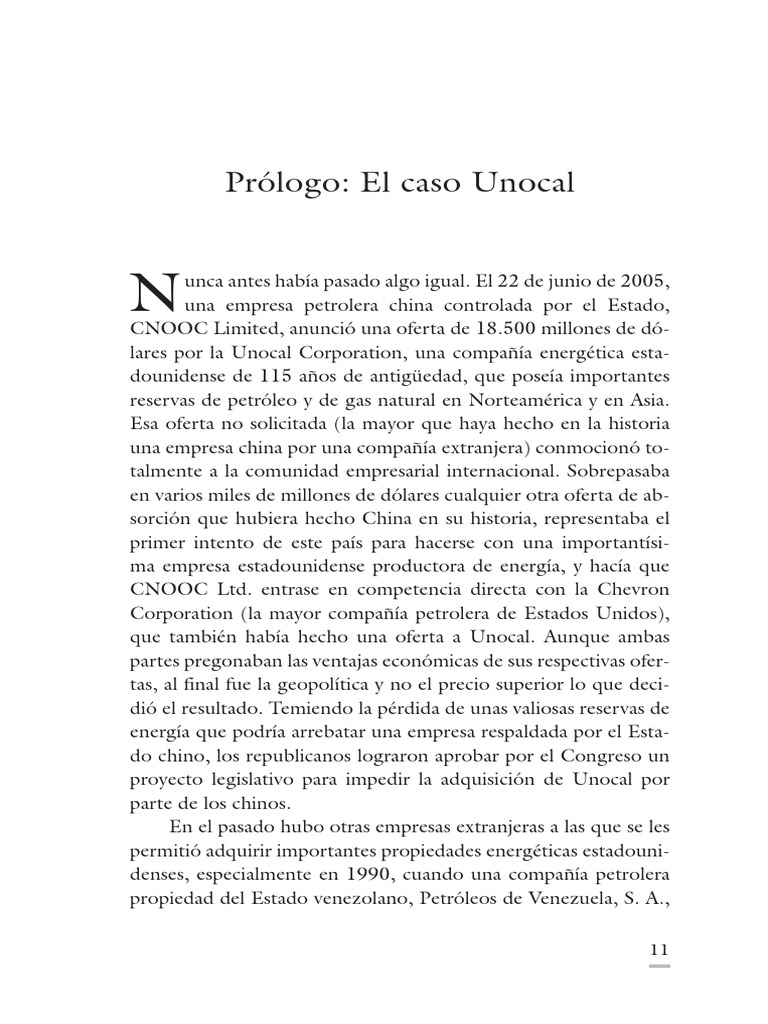 La Controversia del Caso Unocal | PDF | Petróleo | China