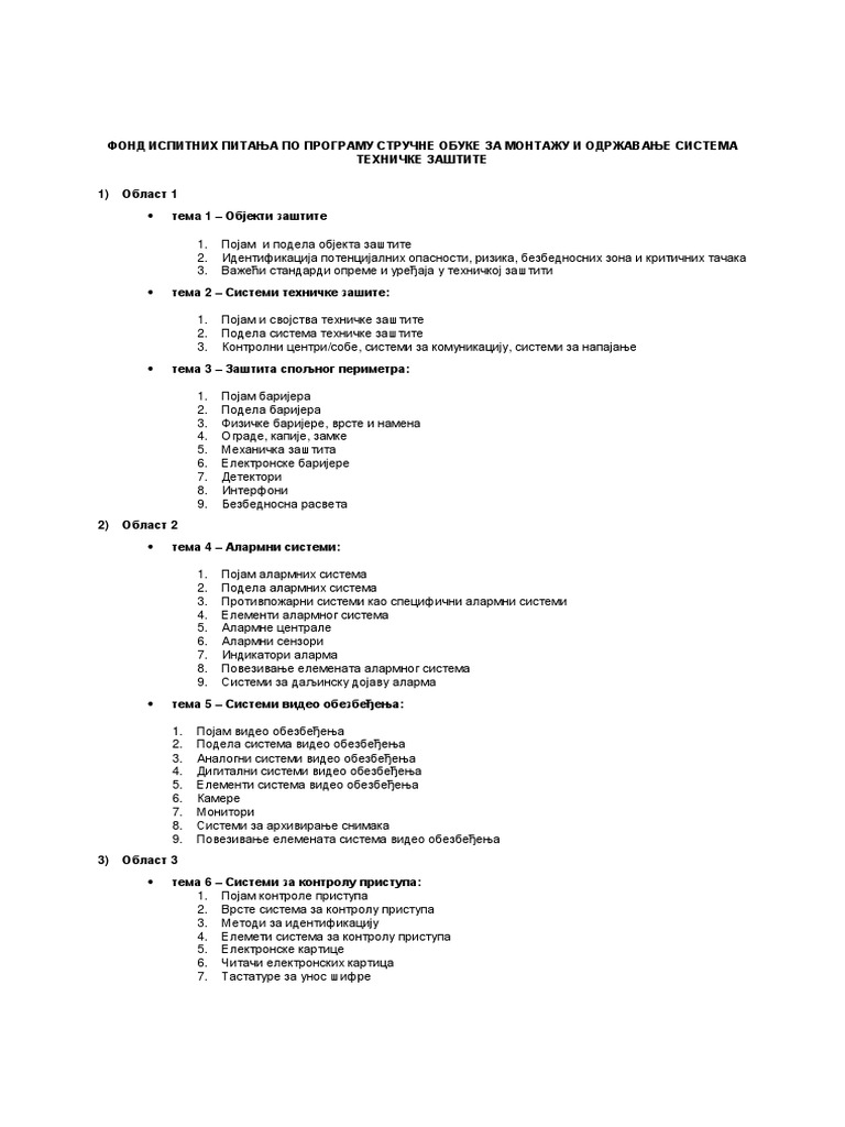 2-Fond Ispitnih Pitanja Za O4 | PDF