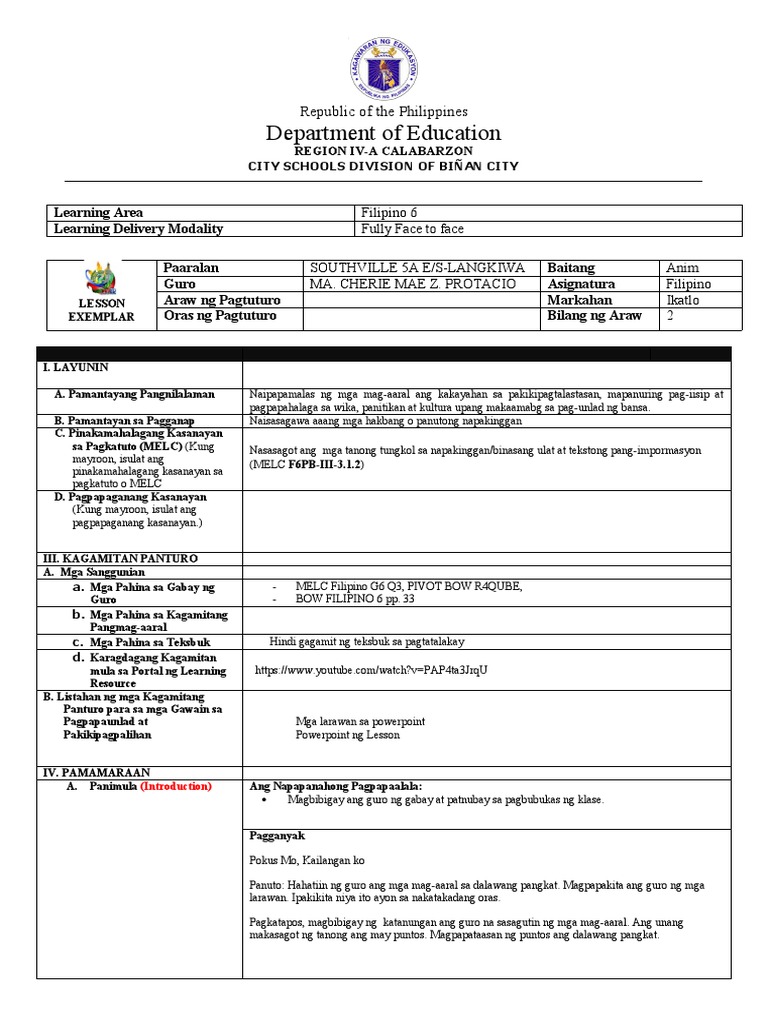 Module Filipino 6 Quarter 3