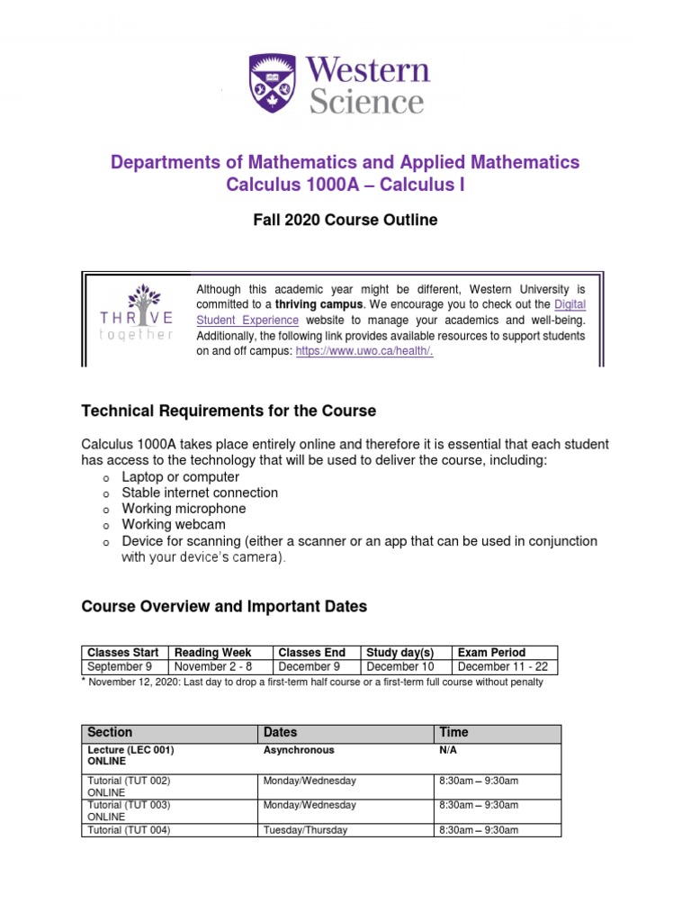 Calc 1000 A2020 | PDF | Integral | Function (Mathematics)