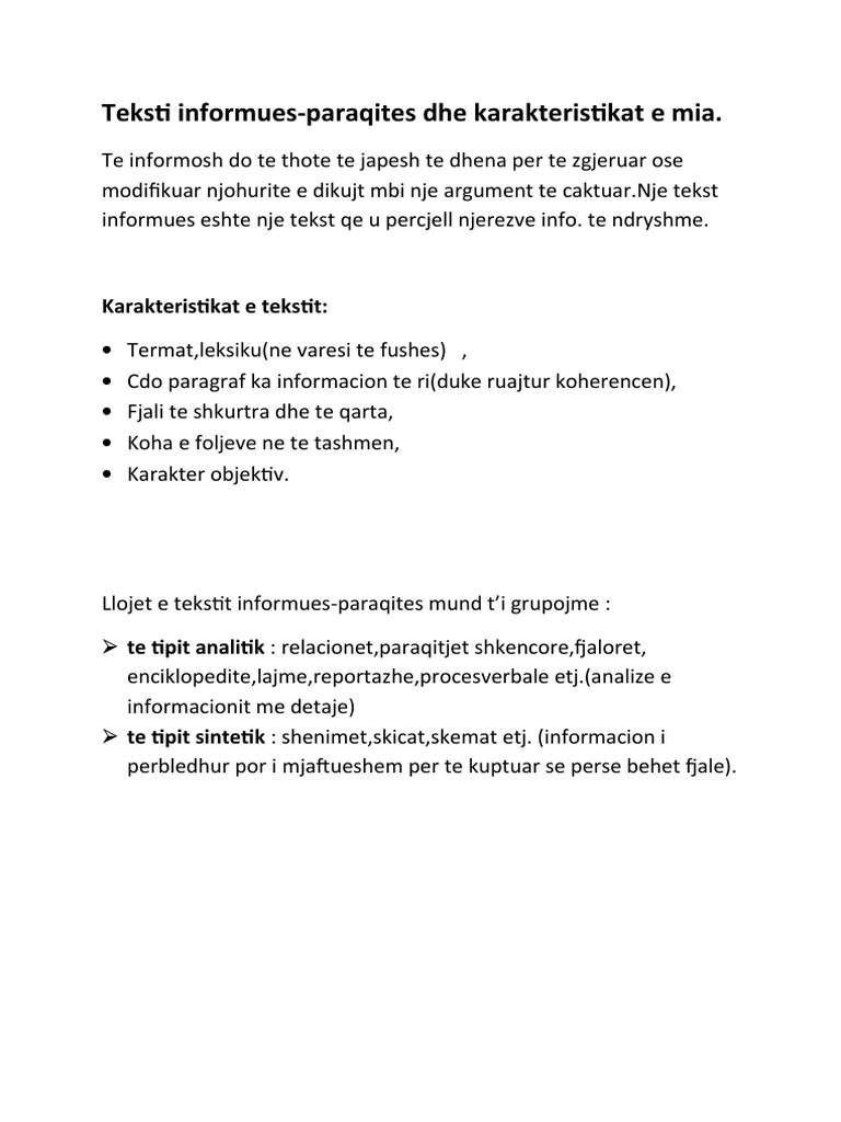 Teksti Informues | PDF