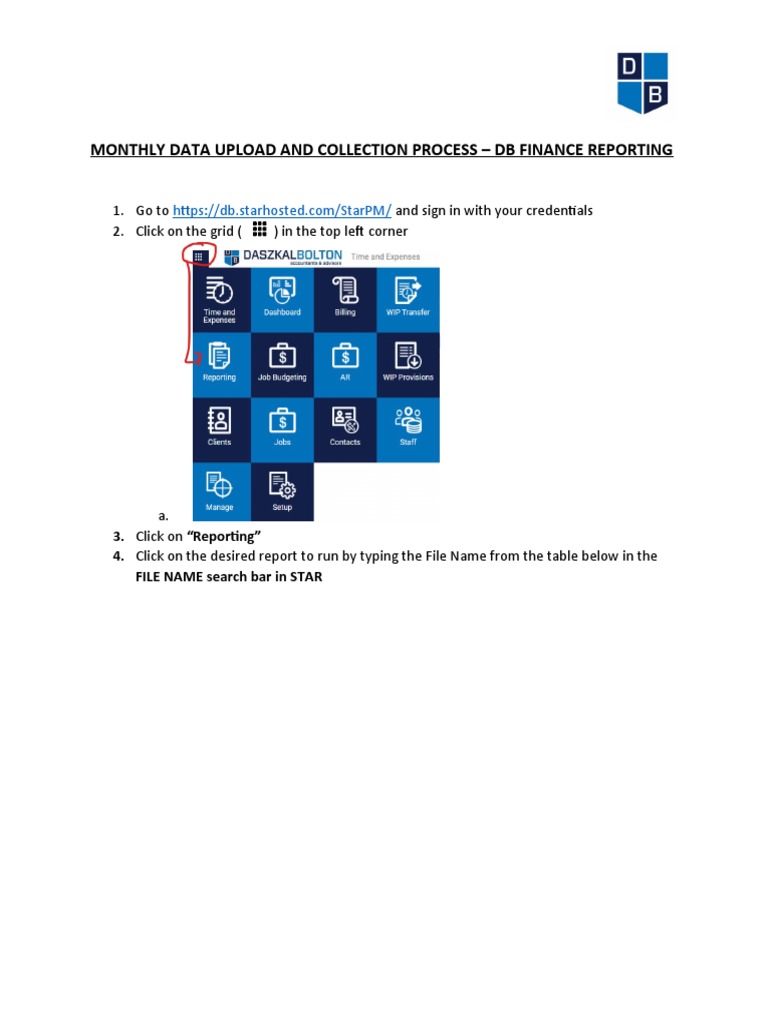 Data Collection Upload Sop - Financial Reports | PDF | Computer File ...