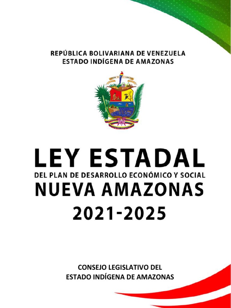 Ley del Plan de Desarrollo Nueva Amazonas | PDF | Venezuela | Estado ...