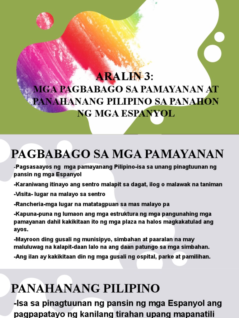 Araling Panlipunan 5:kuwarter 3: Aralin 3 | PDF