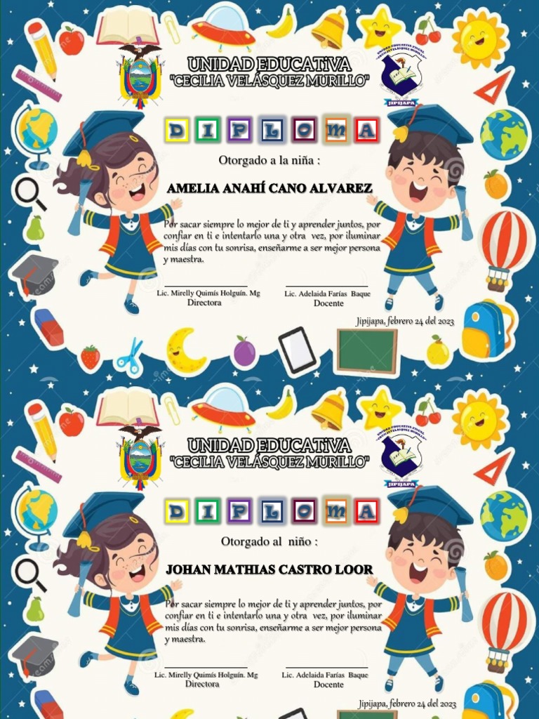 Diplomas Final Inicial 2 B | PDF