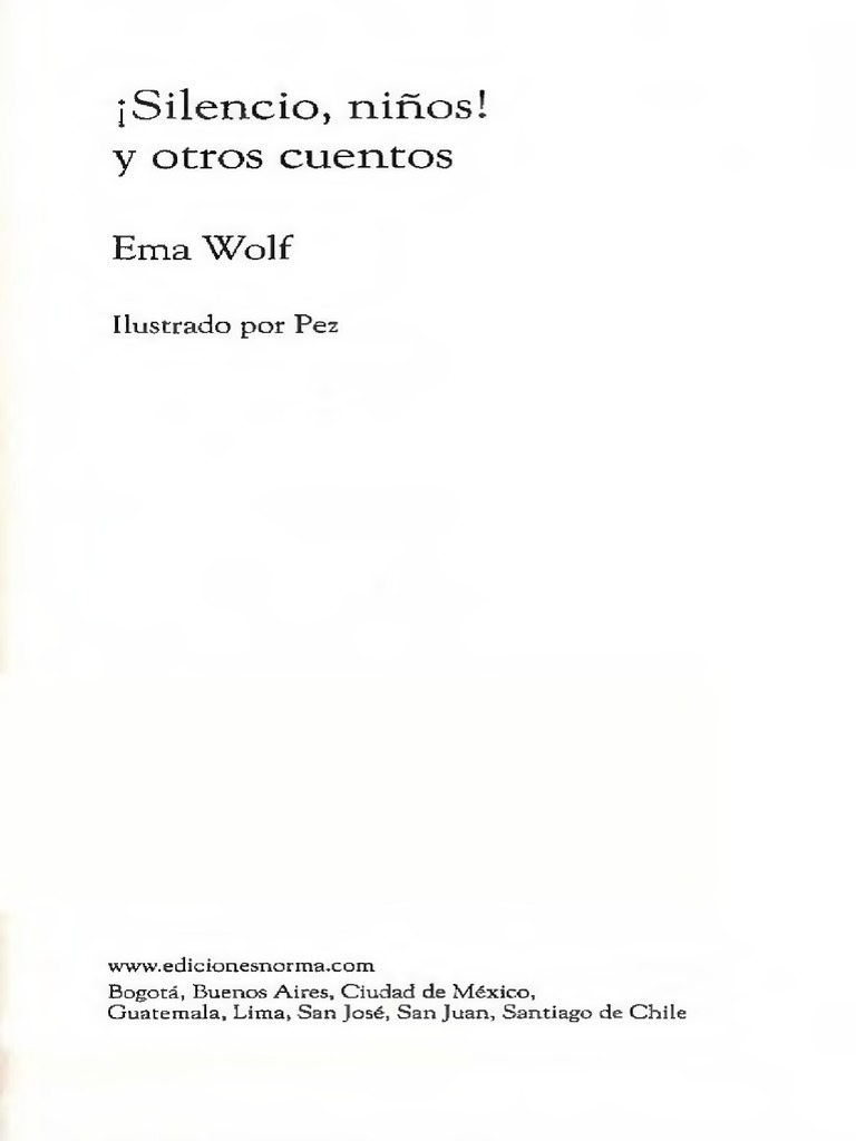 Ema Wolf - Silencio Niños Y Otros Cuentos | PDF | Dormir