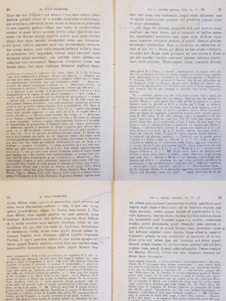 Pro Archia - Cicerón | PDF