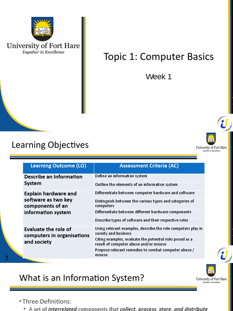 Topic 1 Intro To Computers 2023 V1 | PDF | Input/Output | Computer Hardware
