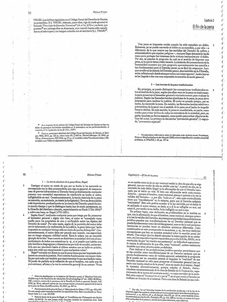 Frister, Helmut. Derecho Penal. Parte General - Capítulo 2. Teorías de ...