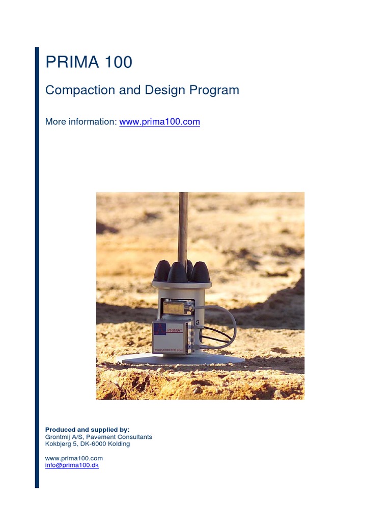 PRIMA 100 Compaction and Design Program | PDF | Young's Modulus ...