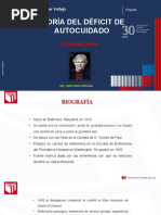 Teoría del Déficit de Autocuidado | PDF | Enfermería | Cuidado de la salud