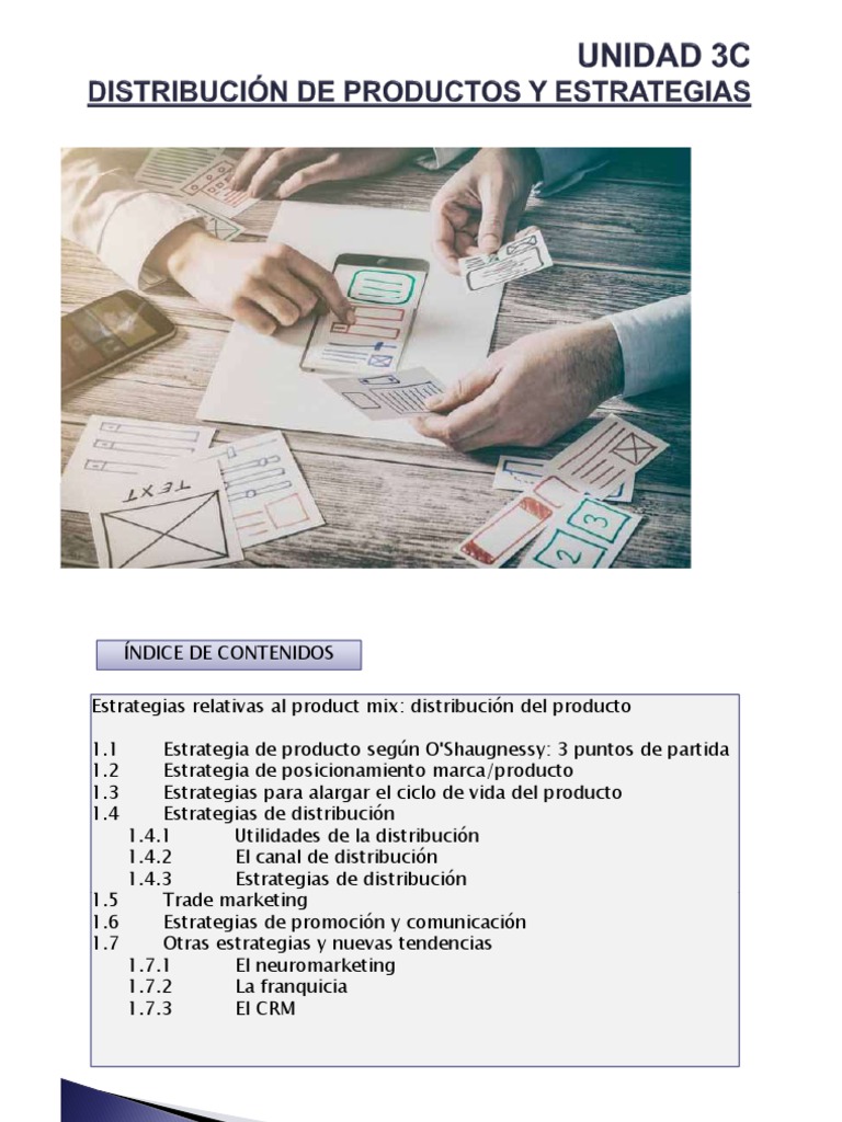 Unidad 3C - Estrategias y Distribución | PDF | Marketing | Producto ...