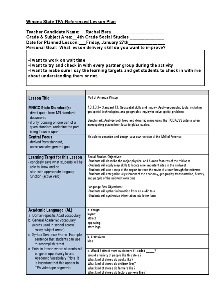 Observation 1 - Ss Lesson Plan Bera 1 | PDF | Map | Teachers