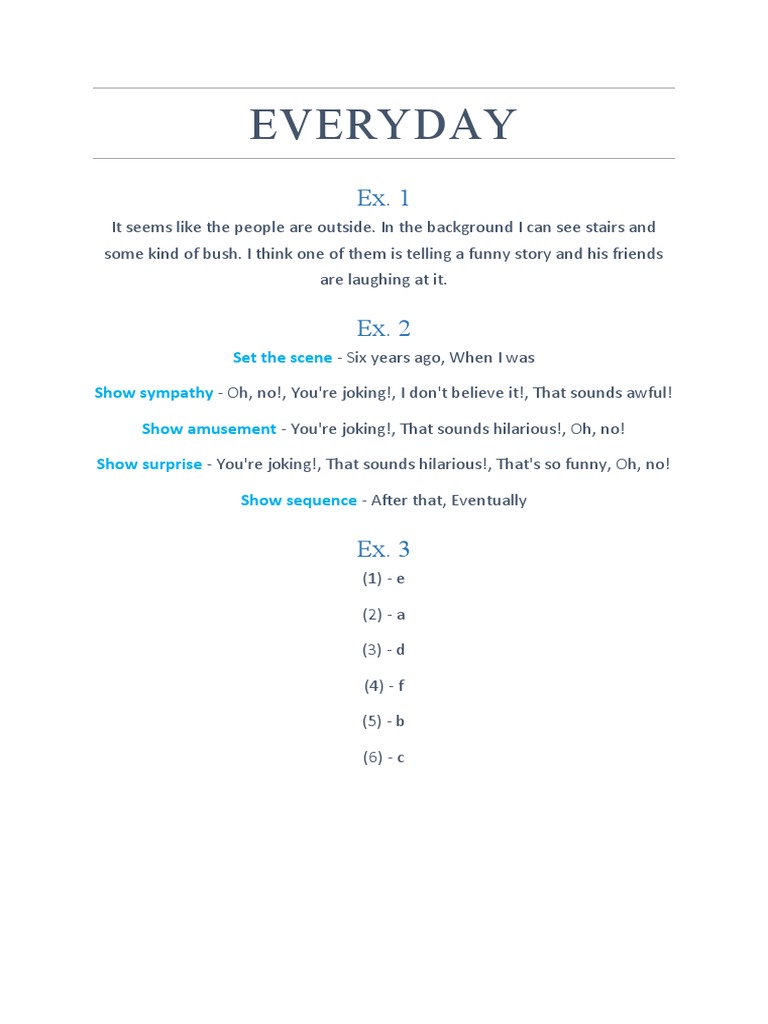Everyday English B1 | PDF