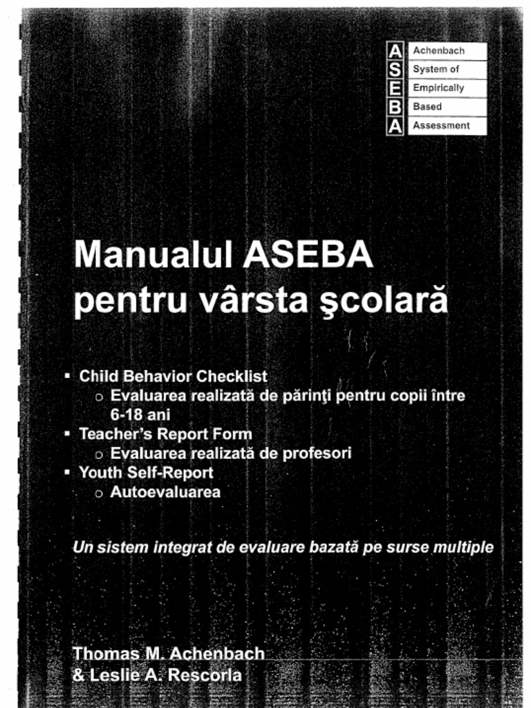 ASEBA Manual PDF | PDF