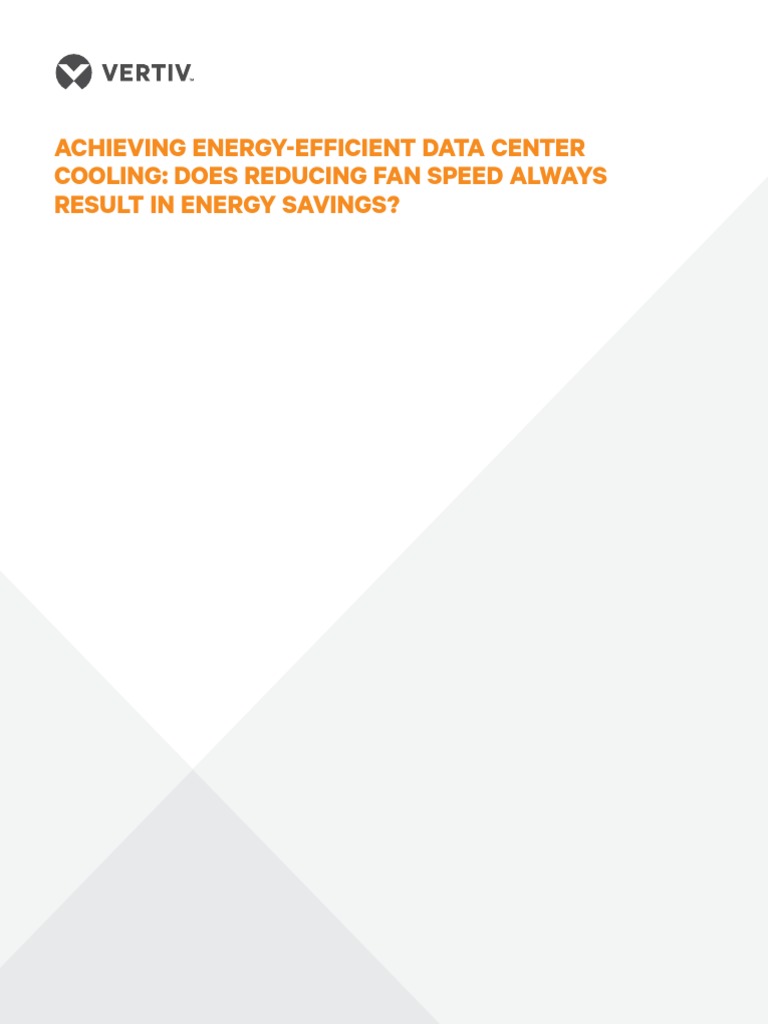 Achieving Energy Efficient Data Center Cooling Pdf Efficient Energy