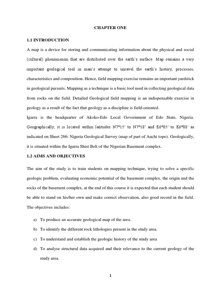Field Trip Igarra and Independent Mappin PDF | PDF | Rock (Geology ...