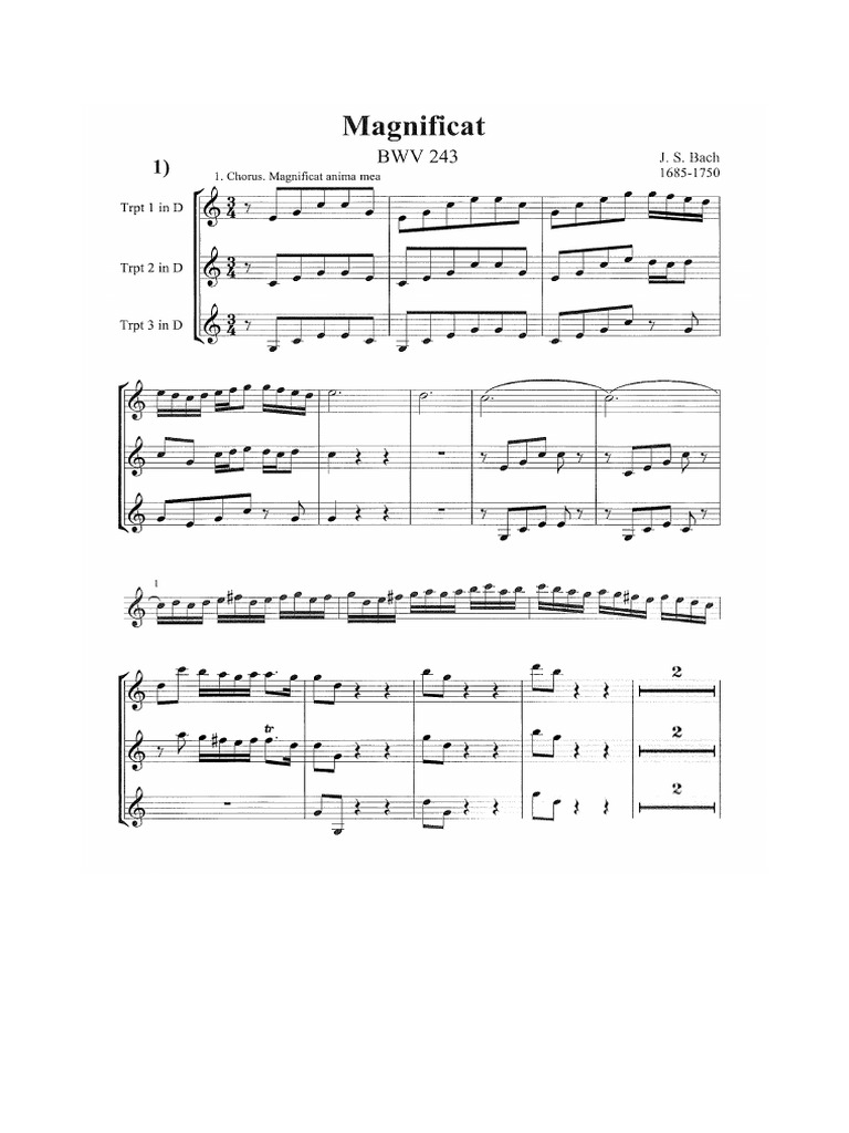 BACH Magnificat | PDF