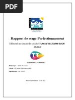 Rapport de Stage Tunisie Telecom | PDF | Html | Télécommunications