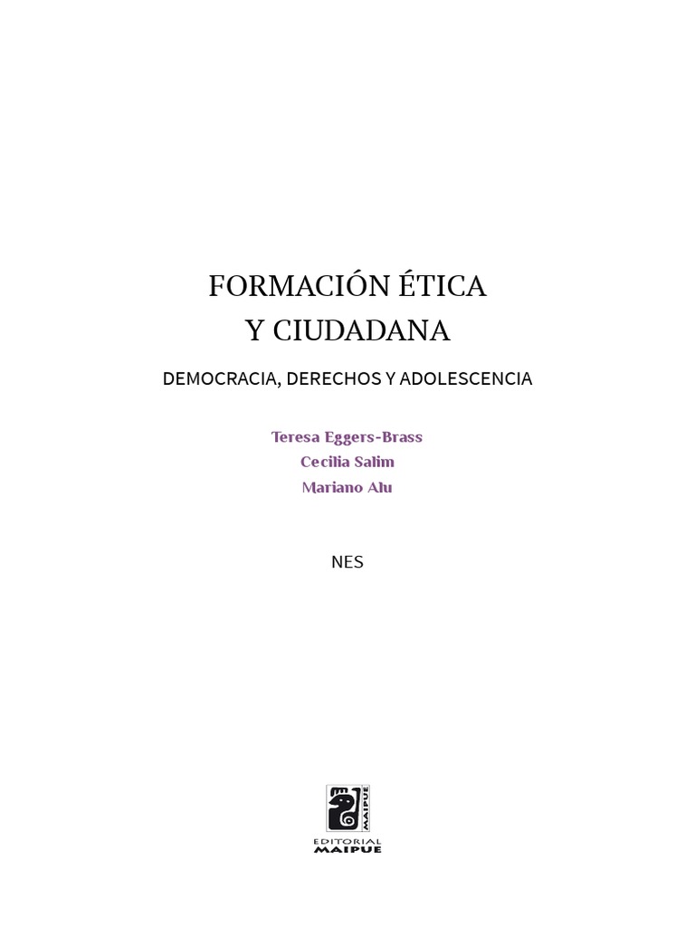 FORMACION+ETICA+Y+CIUDADANA+I+-+CECILIA+SALIM Compressed | PDF | Democracia | Ideologías políticas