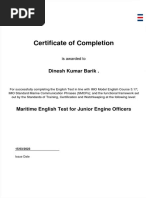 Annex I - List of Mandatory STCW Courses | PDF