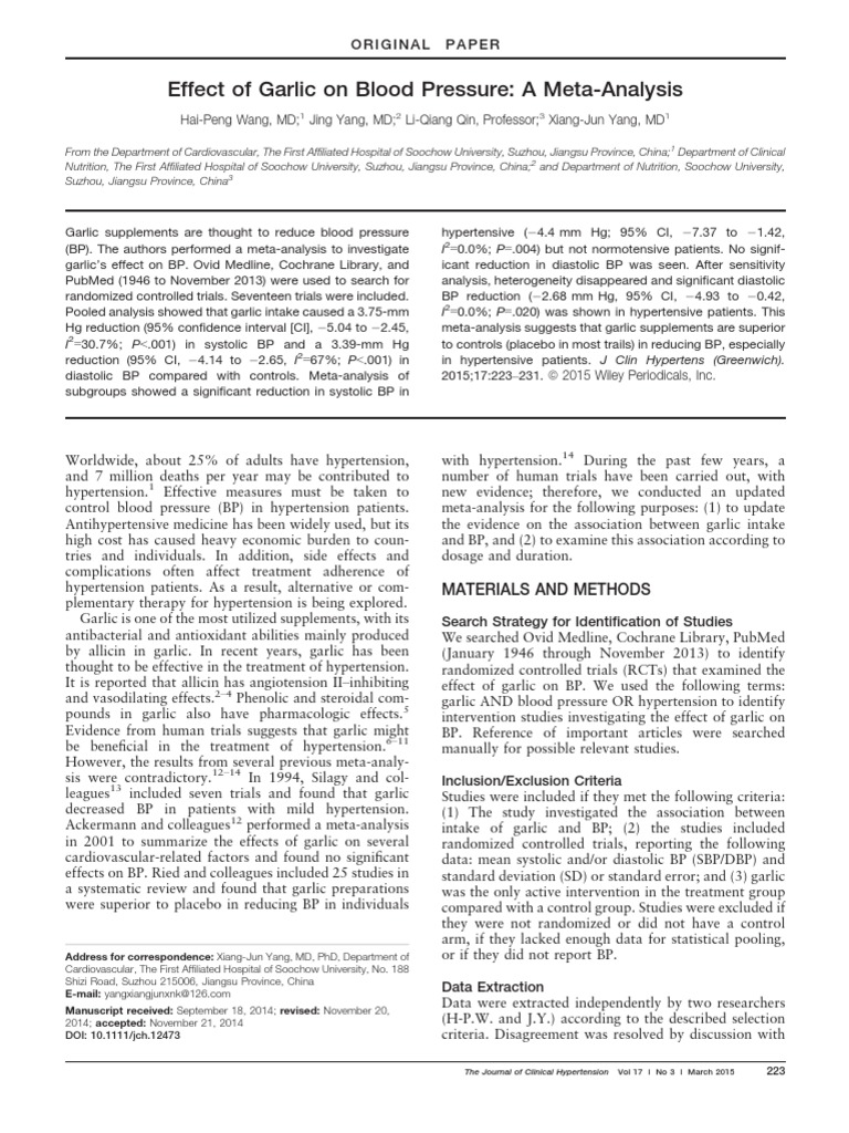Wang Et Al-2015-The Journal of Clinical Hypertension | PDF ...