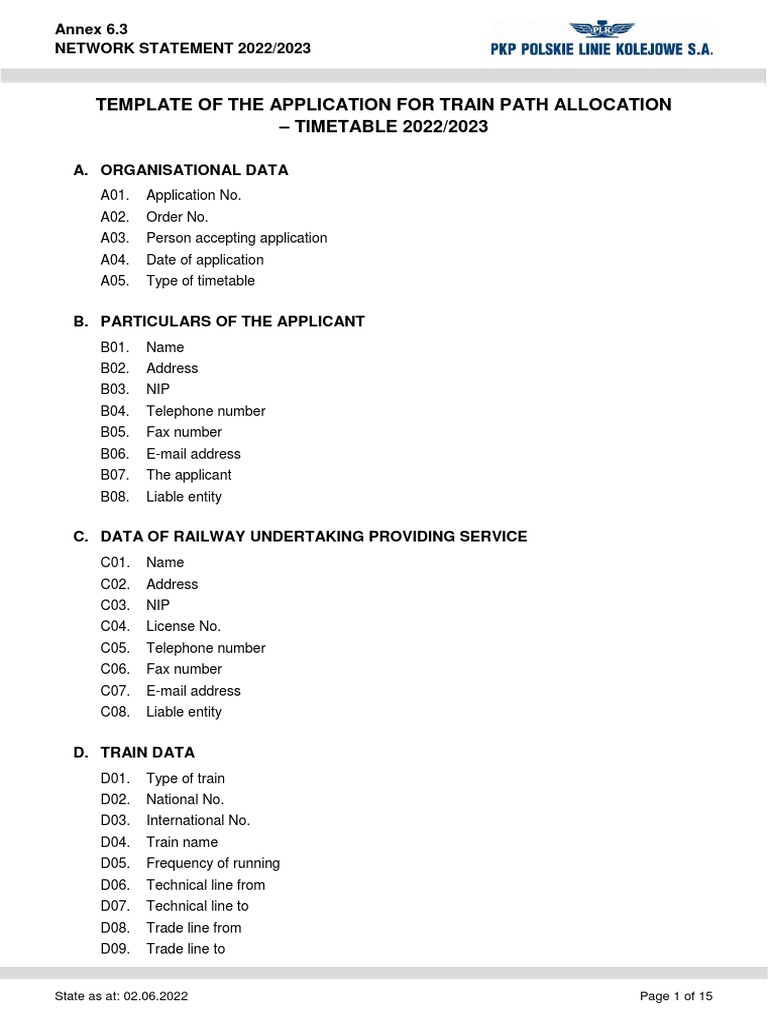 Polish Railway Timetable Info PDF | PDF | Train | Rail Transport