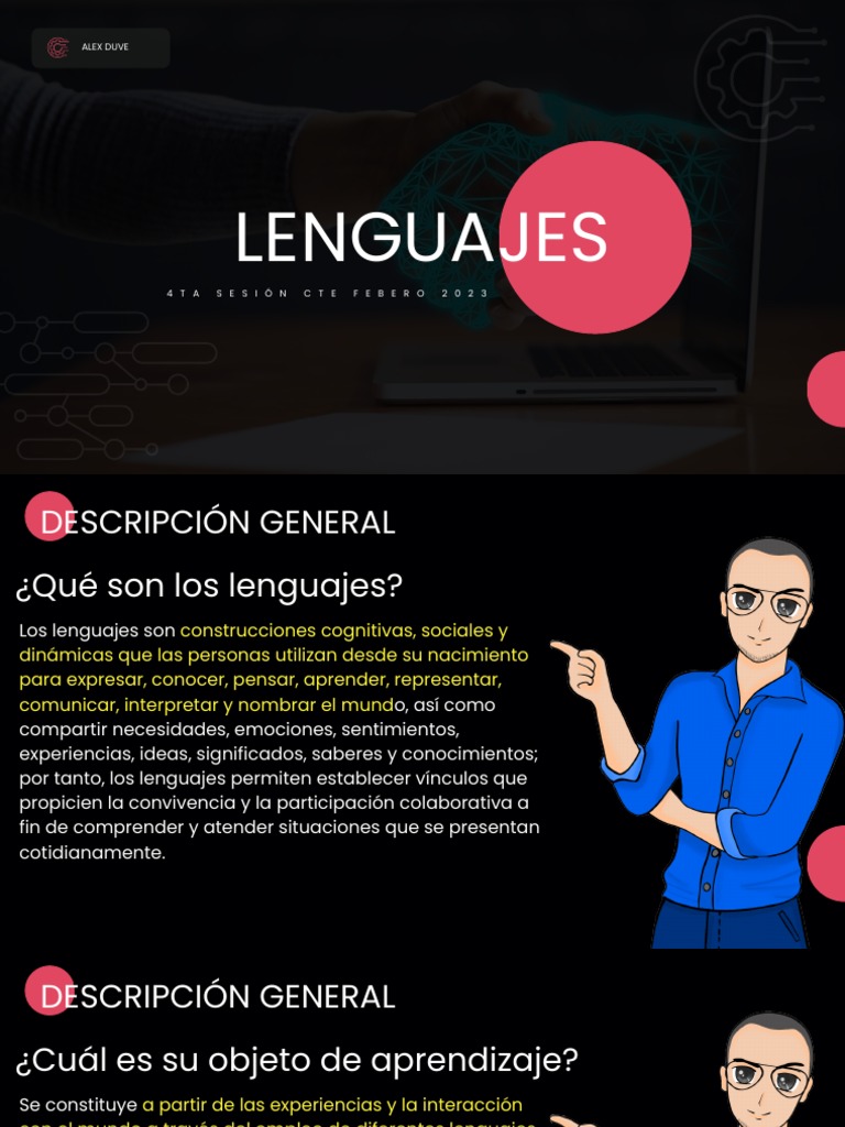 Lenguajes Descripción General PDF | PDF | Aprendizaje | Comunicación